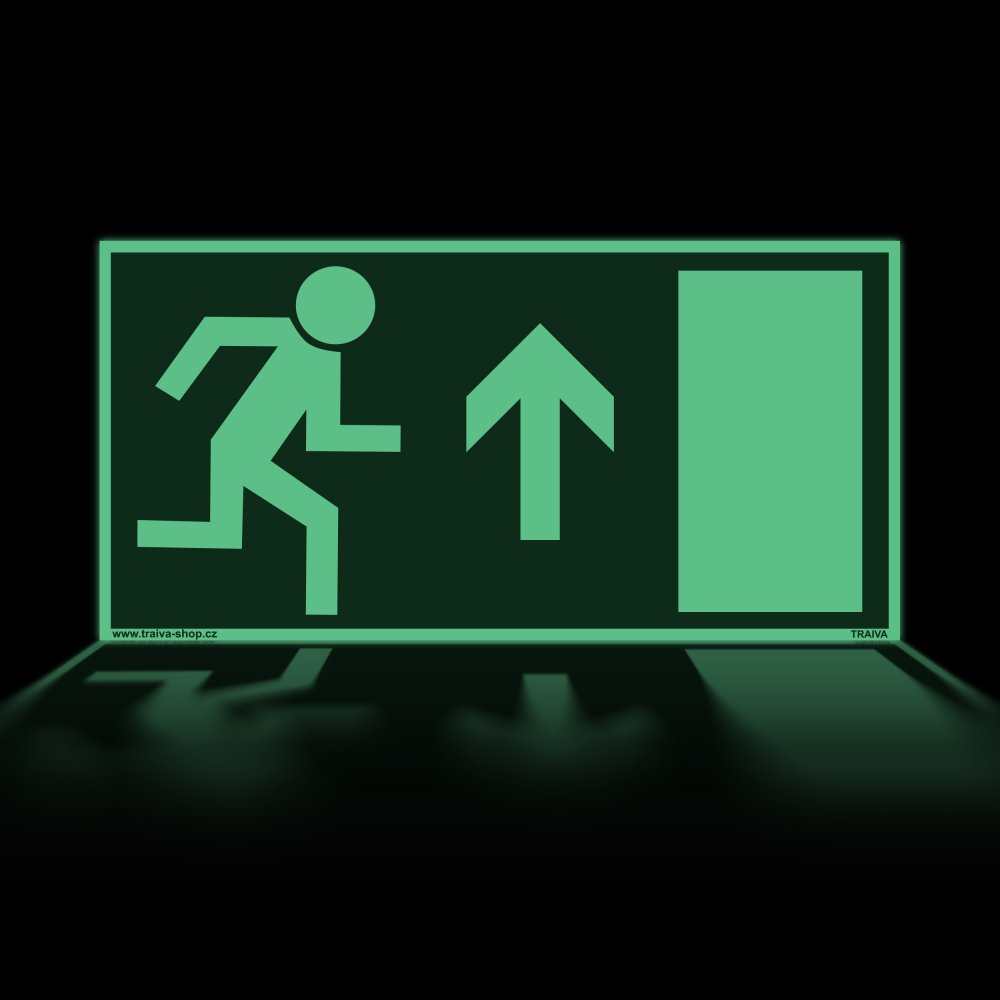 Continuous escape sign | E-safetyshop.eu