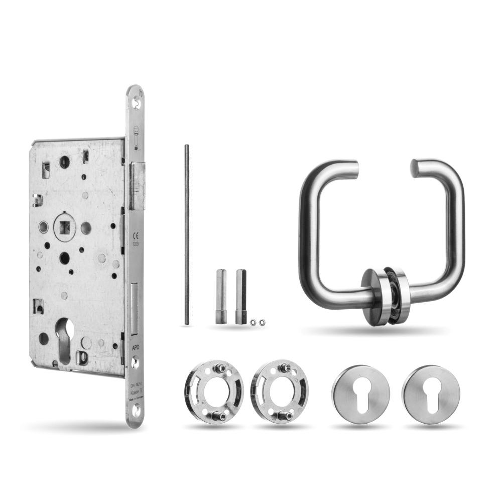 Panic hardware - Complete set for doors with handle and lock | E ...