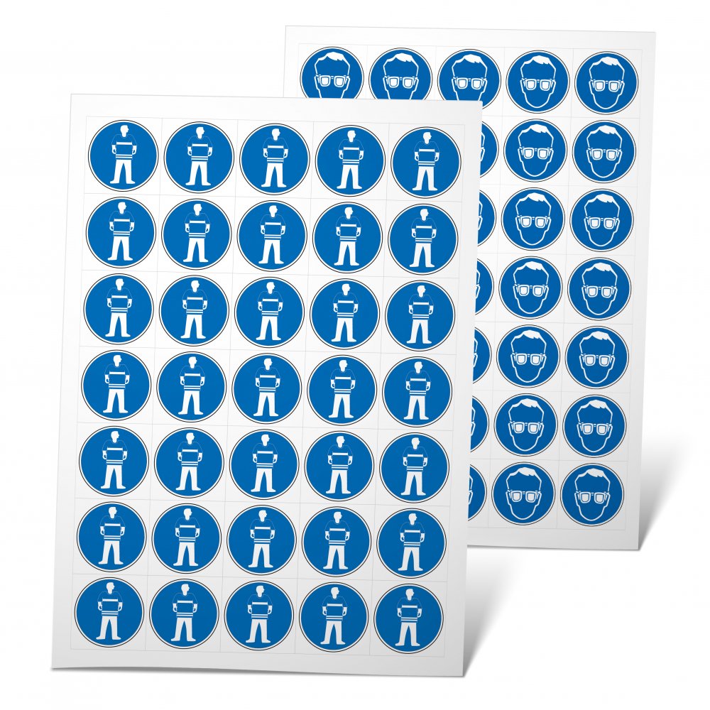 Command symbols 35 pcs per sheet | E-safetyshop.eu