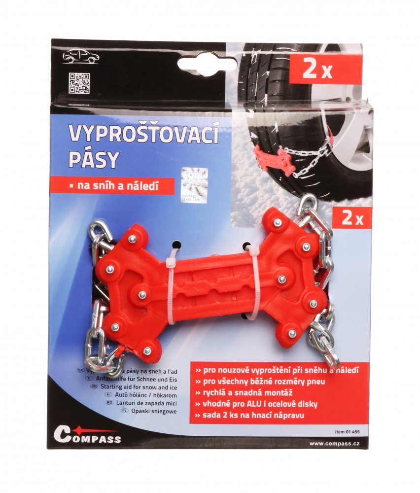 Universal rescue snow belts for vehicles, 2 pcs | E-safetyshop.eu