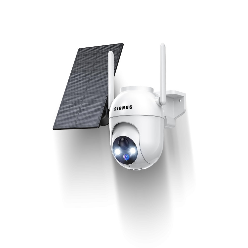 Signus AI 3MP Wi-Fi security camera with solar power | E-safetyshop.eu