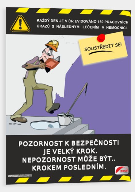 Plakát BOZP léčení v nemocnici | Traiva-shop