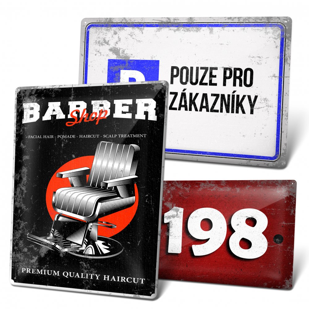 Plechové cedulky | Traiva-shop.cz