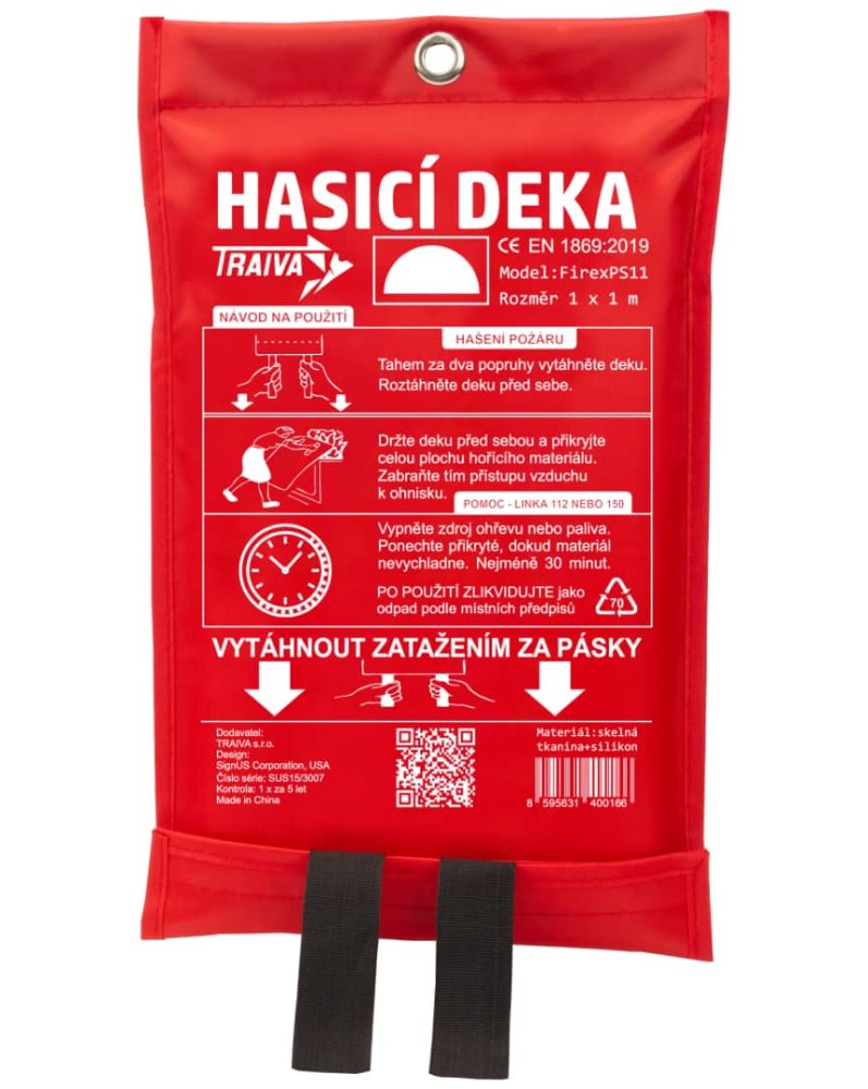 Hasicí deka Firex PS11 se silikonovým povlakem | Traiva-shop.cz